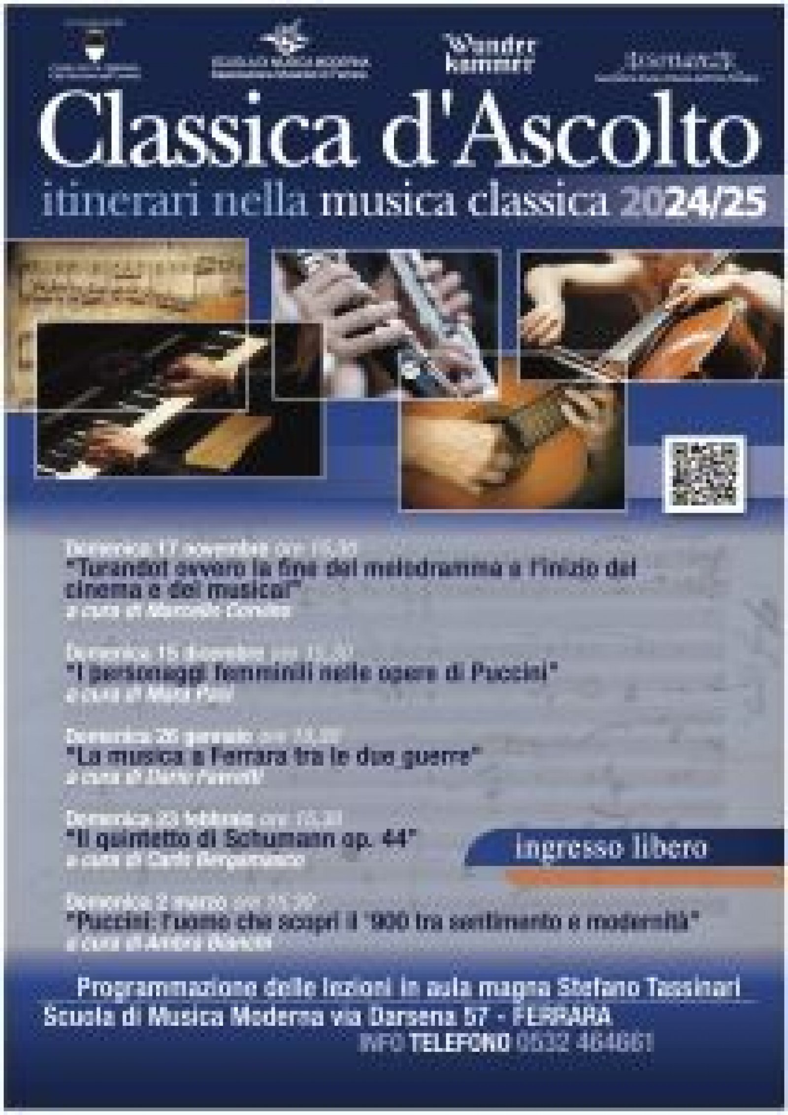 Classica d’ascolto: Programma 2025 - InFerrara
