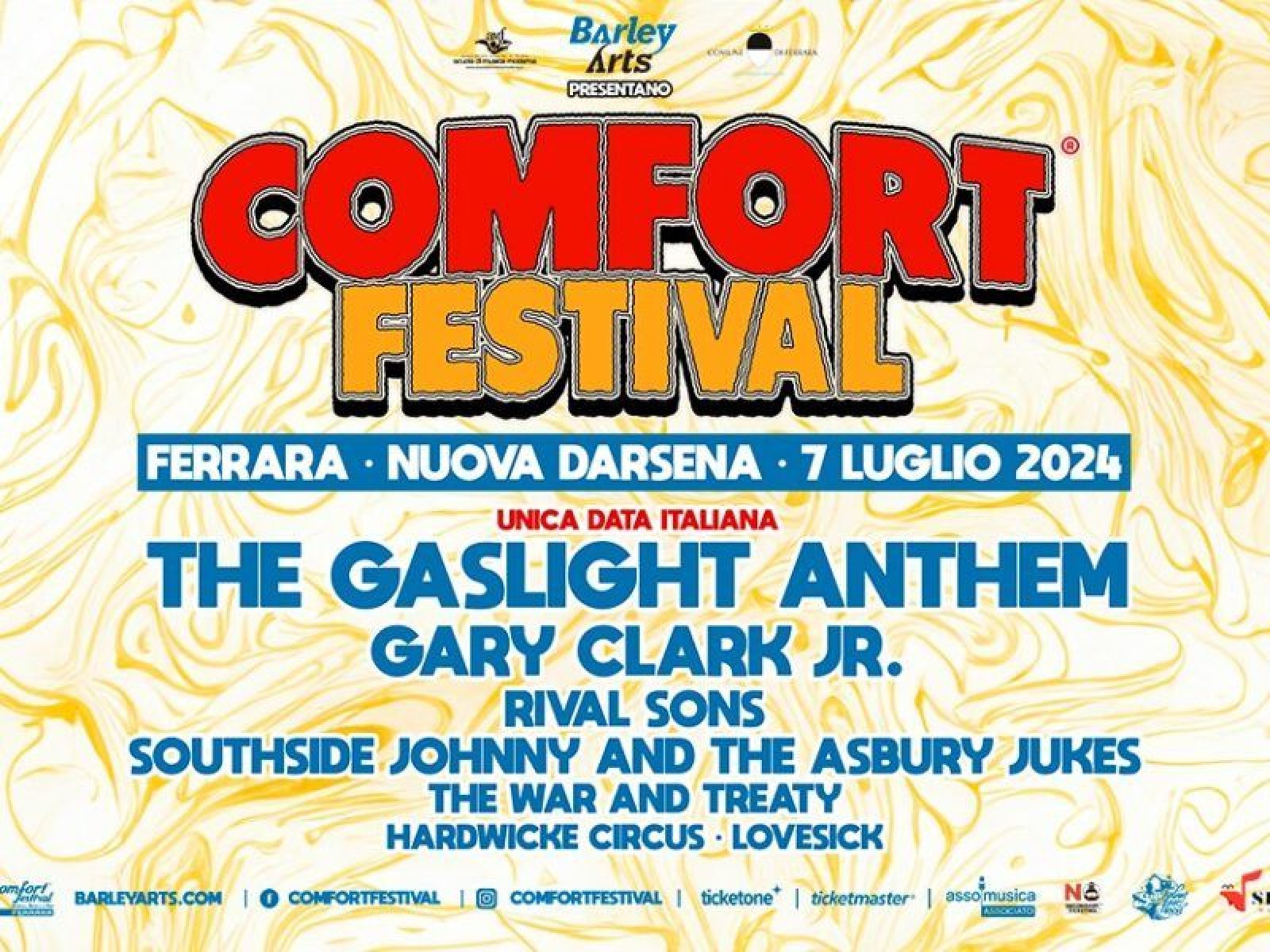 Comfort Festival 2024 with THE GASLIGHT ANTHEM, GARY CLARK JR and more ...